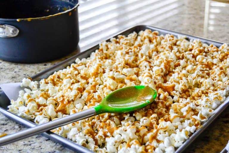 Bourbon Caramel Popcorn - Renee Nicole's Kitchen