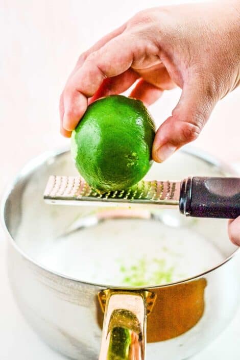 Easy Lime Simple Syrup l Renee Nicole's Kitchen